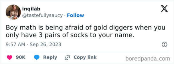 40 Funny And Ridiculous Examples Of "Boy Math" Being Shared By Women