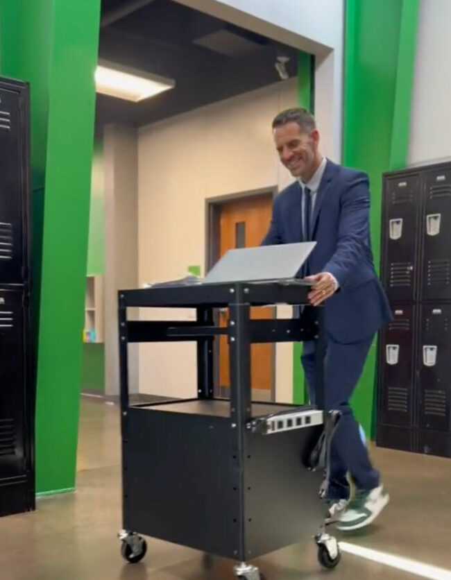 Principal Goes Viral For His 'Mobile Office' That Helps Him Serve His ...