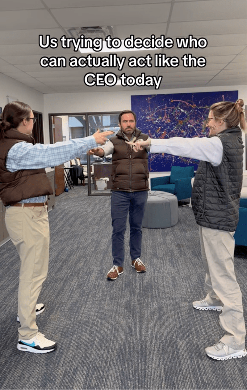 Employees Prank The CEO By All Coming In To Work Dressed Exactly Like Him