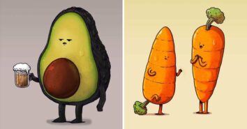 30 Fruit And Veggie Characters Navigate Everyday Issues In Hilarious ...