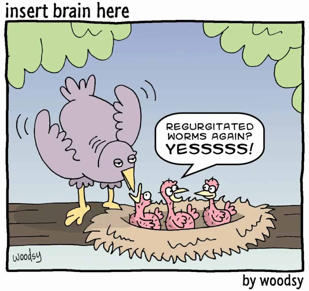 50 Funny Single-Panel Comics From Paul Woods' 'Insert Brain Here' Series