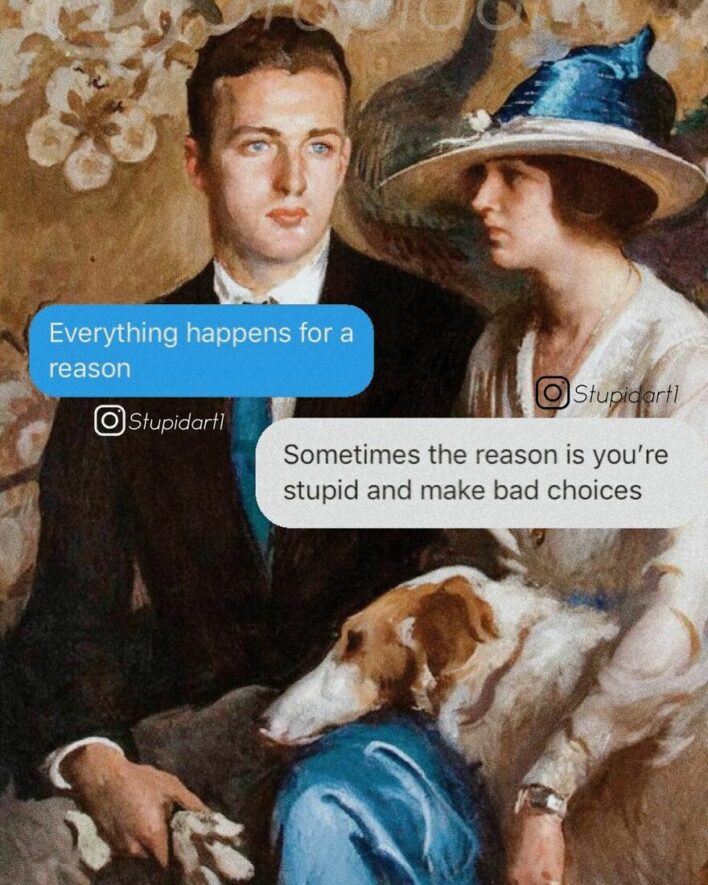 Artist Adds Humorous And Profound Captions To Paintings, Giving Them ...