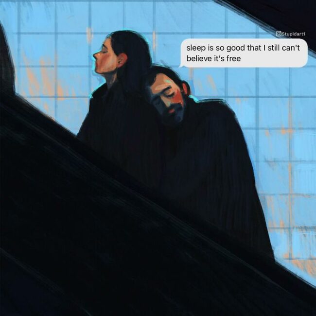 Artist Adds Humorous And Profound Captions To Paintings, Giving Them ...
