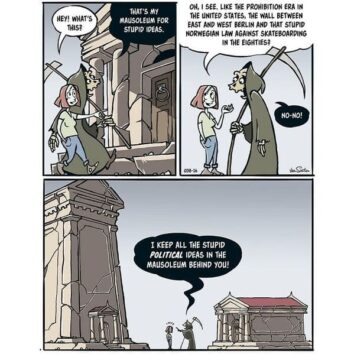 45 Dark Humor Comics About The Afterlife From Death & The Maiden