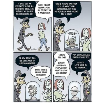 45 Dark Humor Comics About The Afterlife From Death & The Maiden