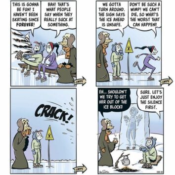 45 Dark Humor Comics About The Afterlife From Death & The Maiden