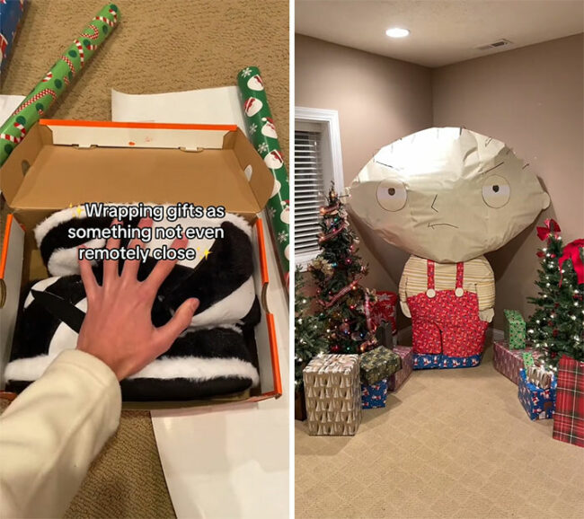 Genius Person Disguises Their Gifts By Wrapping Them In Hilarious Ways
