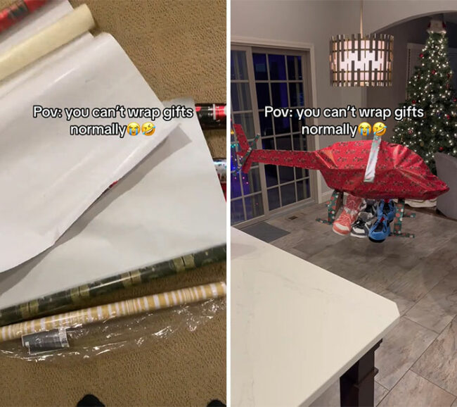 Genius Person Disguises Their Gifts By Wrapping Them In Hilarious Ways