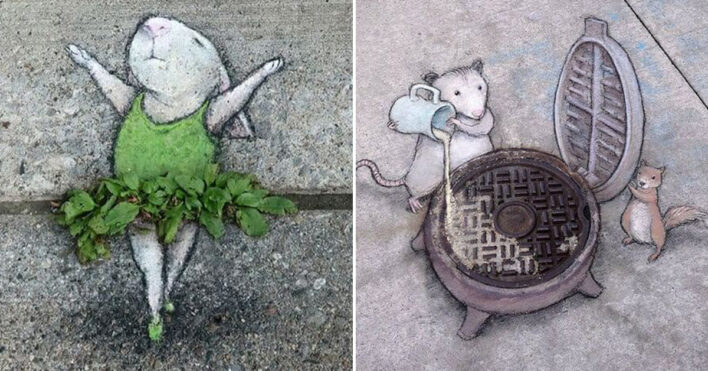 50 Chalk Art Masterpieces Transforming Streets By David Zinn