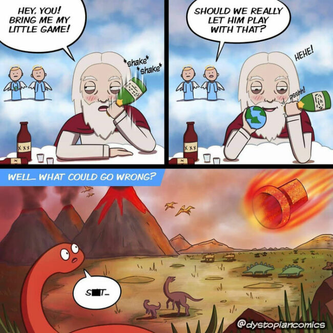 40 Hilariously Bleak Cartoons From Dark Dystopia Comics