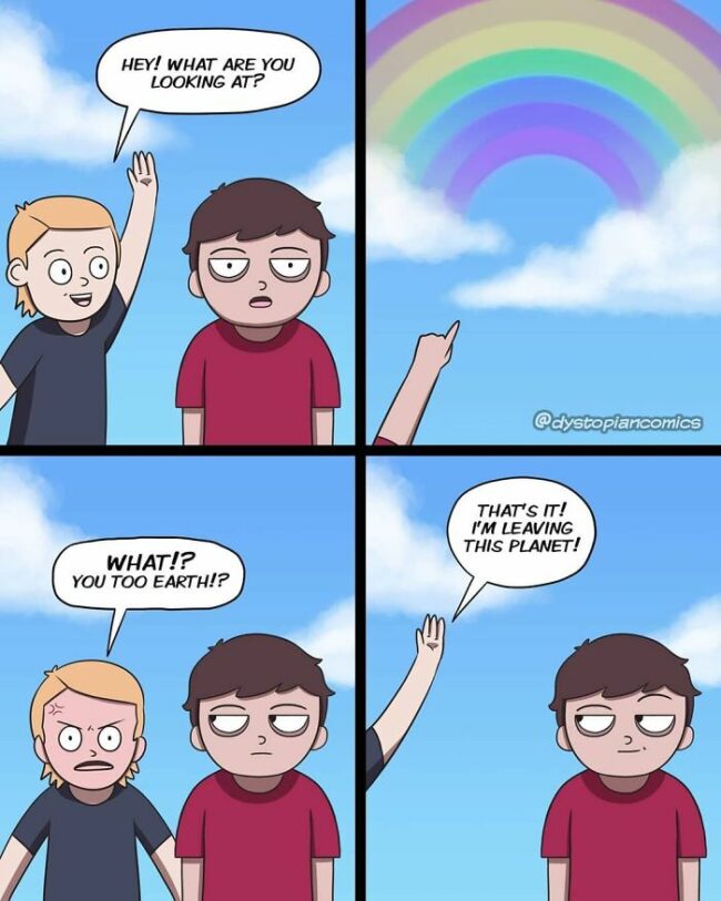 40 Hilariously Bleak Cartoons From Dark Dystopia Comics