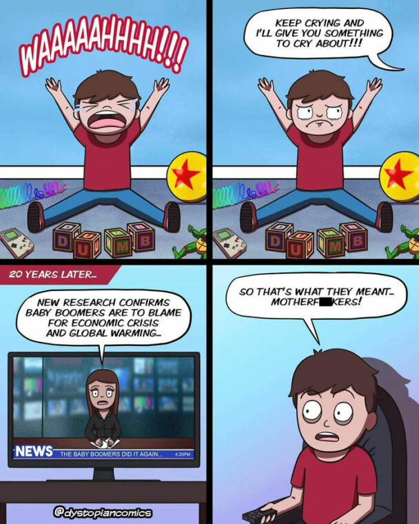 40 Hilariously Bleak Cartoons From Dark Dystopia Comics