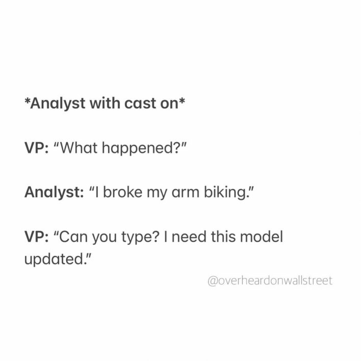 40+ Of The Funniest Memes From The "Overheard On Wall St" Instagram Page