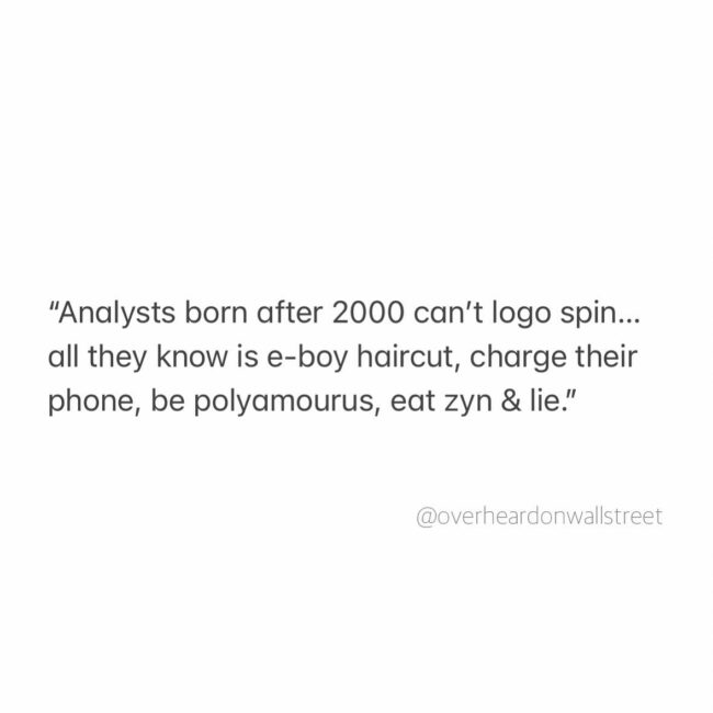 40+ Of The Funniest Memes From The "Overheard On Wall St" Instagram Page