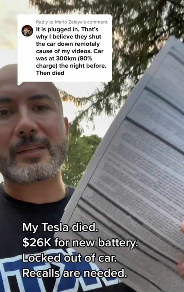 Furious Driver Gets Locked Out Of Dead Tesla, Forced To Pay $26,000 For ...