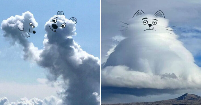50 Clouds Transformed Into Whimsical Characters By An Artist With A Sky ...