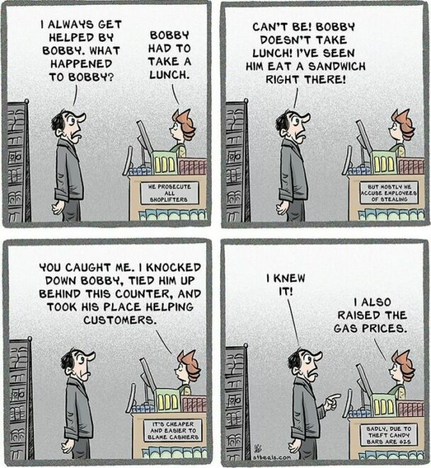 45 Funny Comics Illustrating The Relatable Struggle Of Retail Workers ...