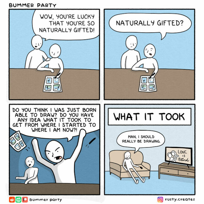 30 Wholesome And Funny Comics With Brilliant Twists From Artist Rusty ...