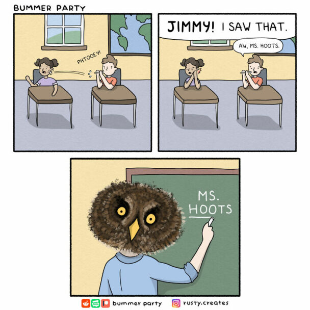30 Wholesome And Funny Comics With Brilliant Twists From Artist Rusty ...