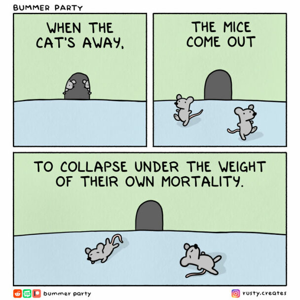 30 Wholesome And Funny Comics With Brilliant Twists From Artist Rusty ...