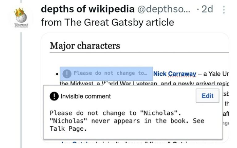 24 Bizarre And Hilarious Editor Notes On Wikipedia Articles