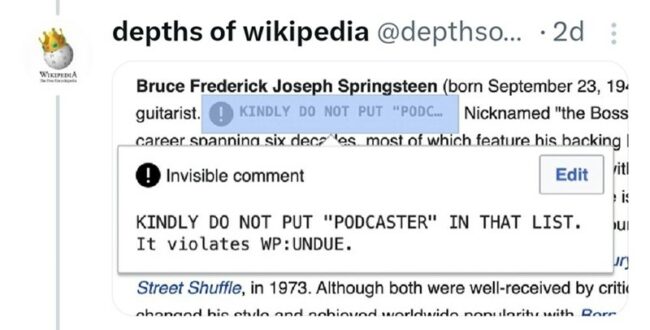 24 Bizarre And Hilarious Editor Notes On Wikipedia Articles