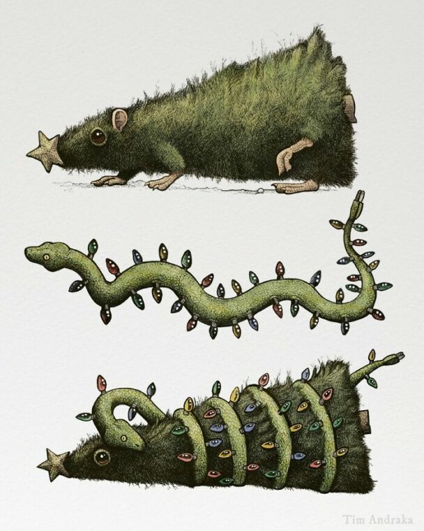 45 Delightfully Silly Scientific Illustrations Of Wildlife From Artist Tim Andraka