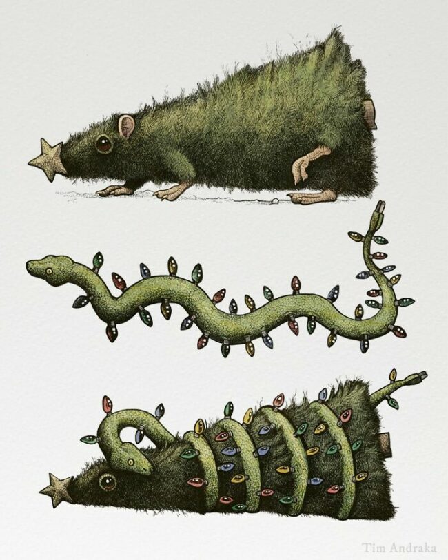 45 Delightfully Silly Scientific Illustrations Of Wildlife From Artist Tim Andraka