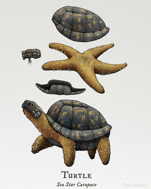 45 Delightfully Silly Scientific Illustrations Of Wildlife From Artist Tim Andraka