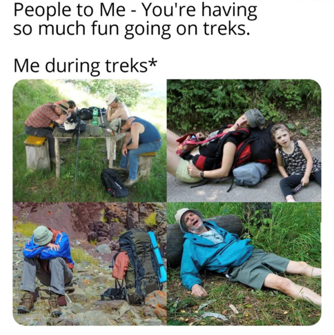 30+ Funny Hiking Memes For Nature Lovers And The People They Drag With Them