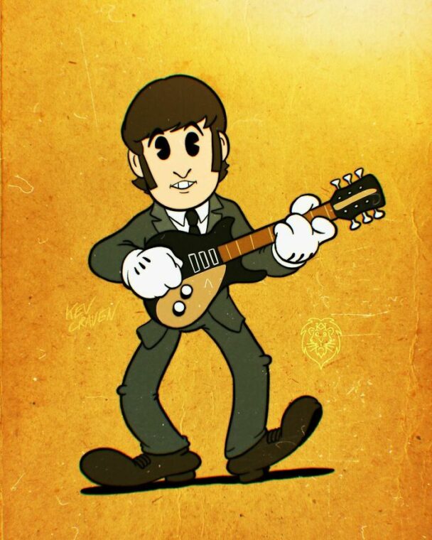 20 Iconic Rockstars Reimagined As 1930s Cartoons From Artist Kev Craven