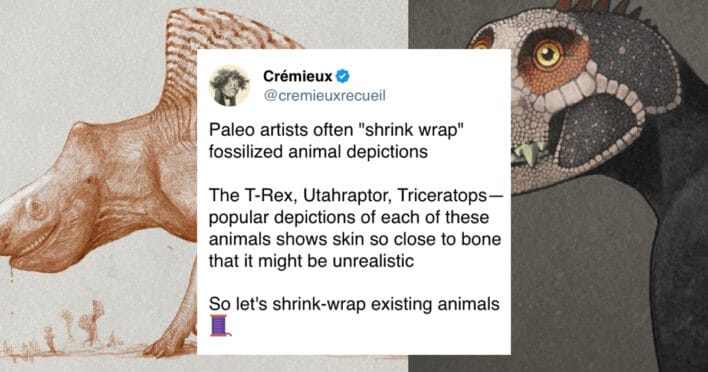 20 "Shrink Wrap" Animals From Paleo Artist Shows Today's Animals ...