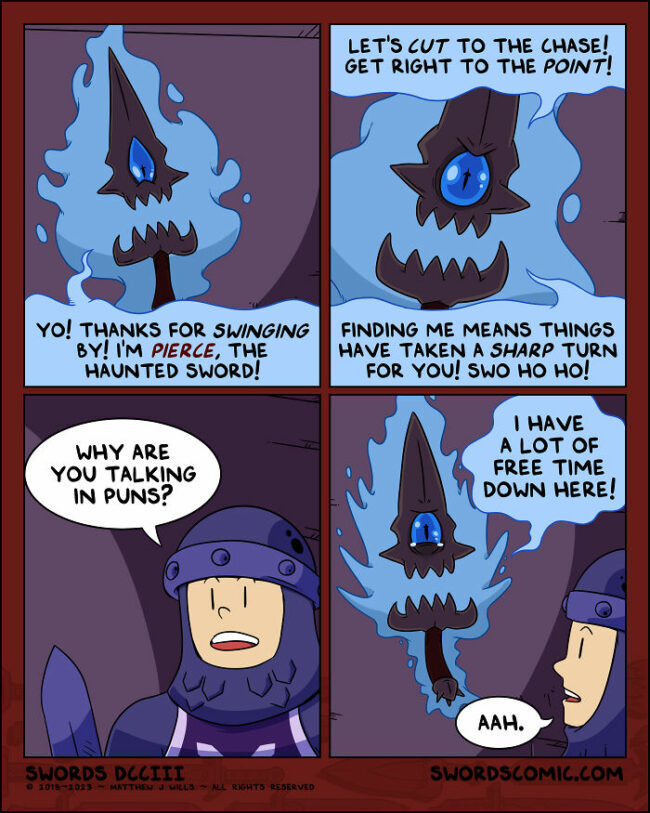 45 Nerdy Cartoons About Swordplay In The Fantasy World From Sword Comics