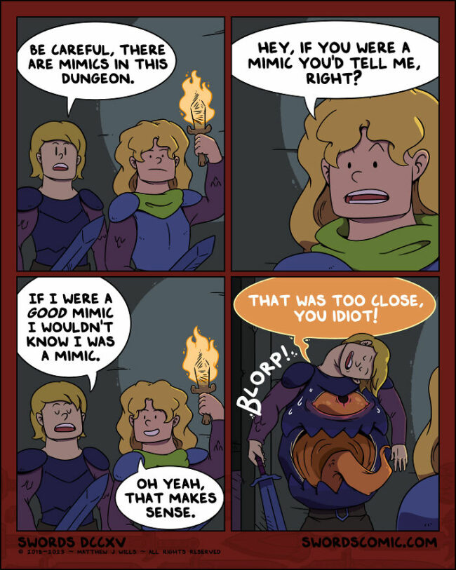 45 Nerdy Cartoons About Swordplay In The Fantasy World From Sword Comics