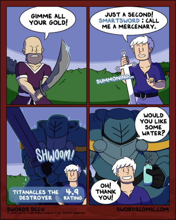 45 Nerdy Cartoons About Swordplay In The Fantasy World From Sword Comics