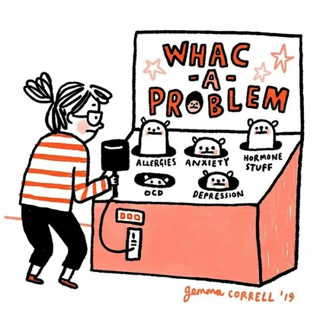 43 Relatable Comics About Anxiety And Depression With A Humorous Twist From Gemma Correll