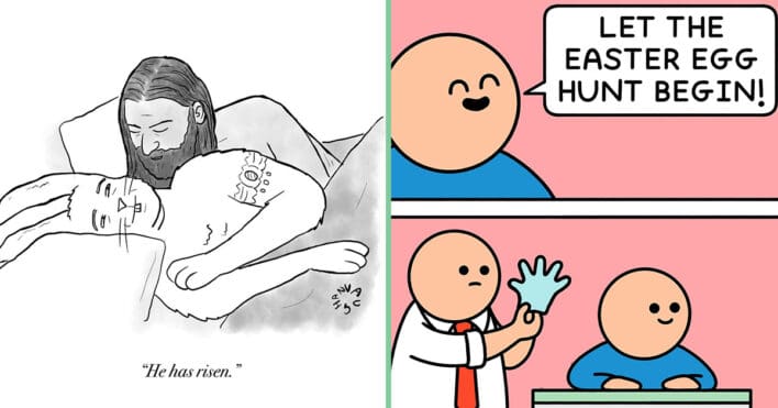 40+ Funny One-Panel Easter Comics For An Eggstravaganza Of Dark Humor