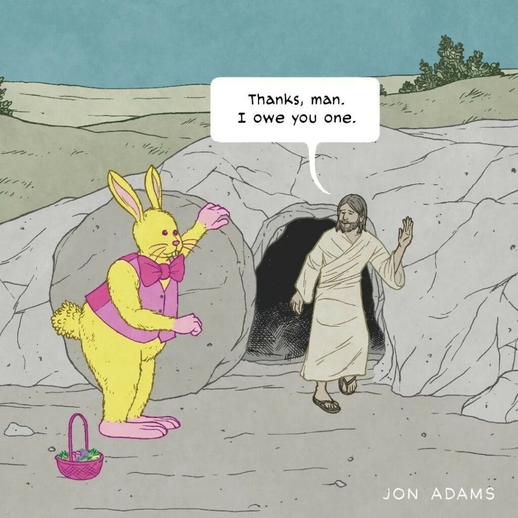 42 Funny One-Panel Easter Comics For An Eggstravaganza Of Dark Humor