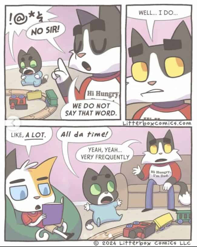 35 Funny Parenting Comics With A Feline Twist From LitterboxComics