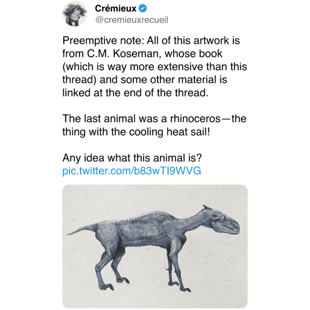 20 "Shrink Wrap" Animals From Paleo Artist Shows Today's Animals Guessed From Skeletons