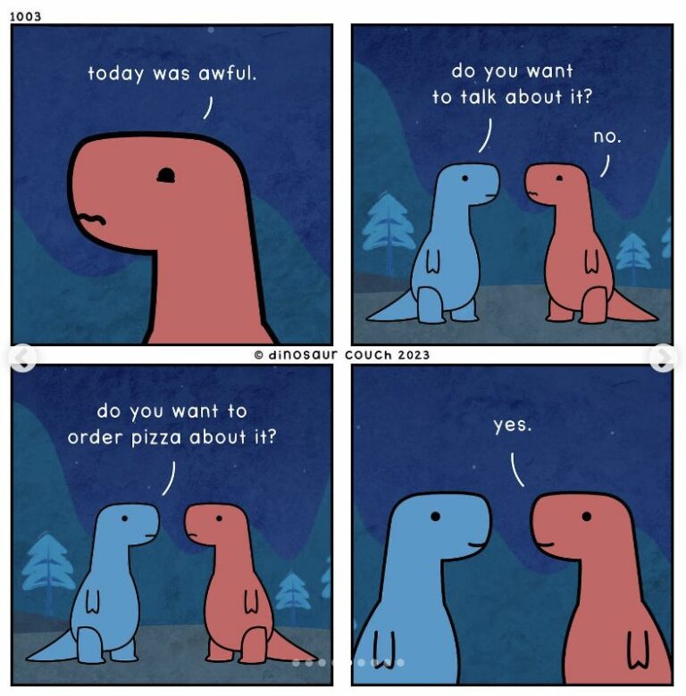35 New Wholesome Comics From The Lovable Dinosaur Couch