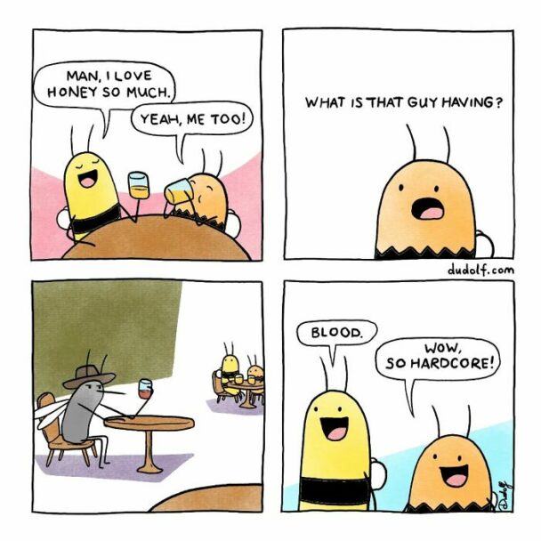 35 Cute Funny Comics With A Witty Bite From Artist Dudolf