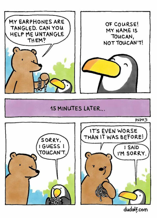 35 Cute Funny Comics With A Witty Bite From Artist Dudolf