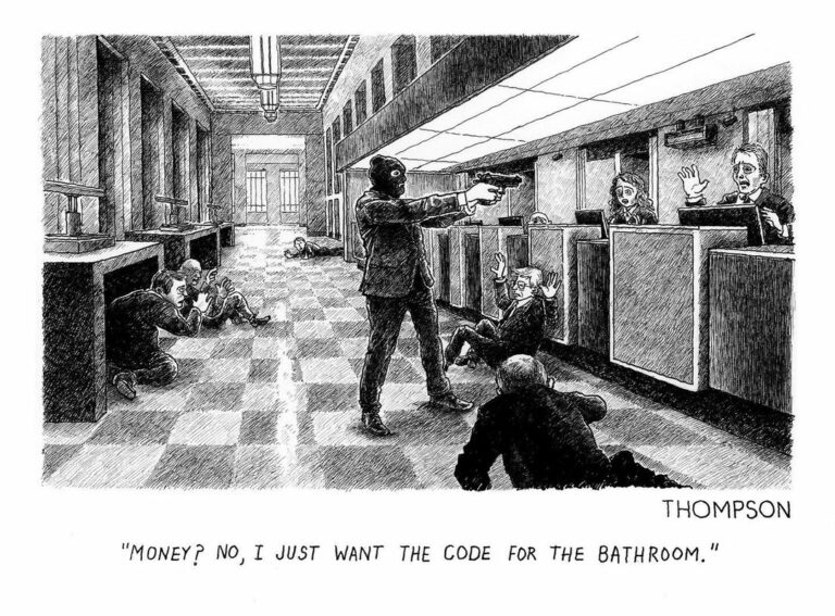 22 Funny Minimalist Comics From New Yorker Cartoonist Jake Thompson