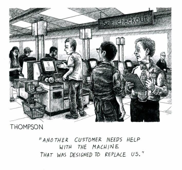 22 Funny Minimalist Comics From New Yorker Cartoonist Jake Thompson