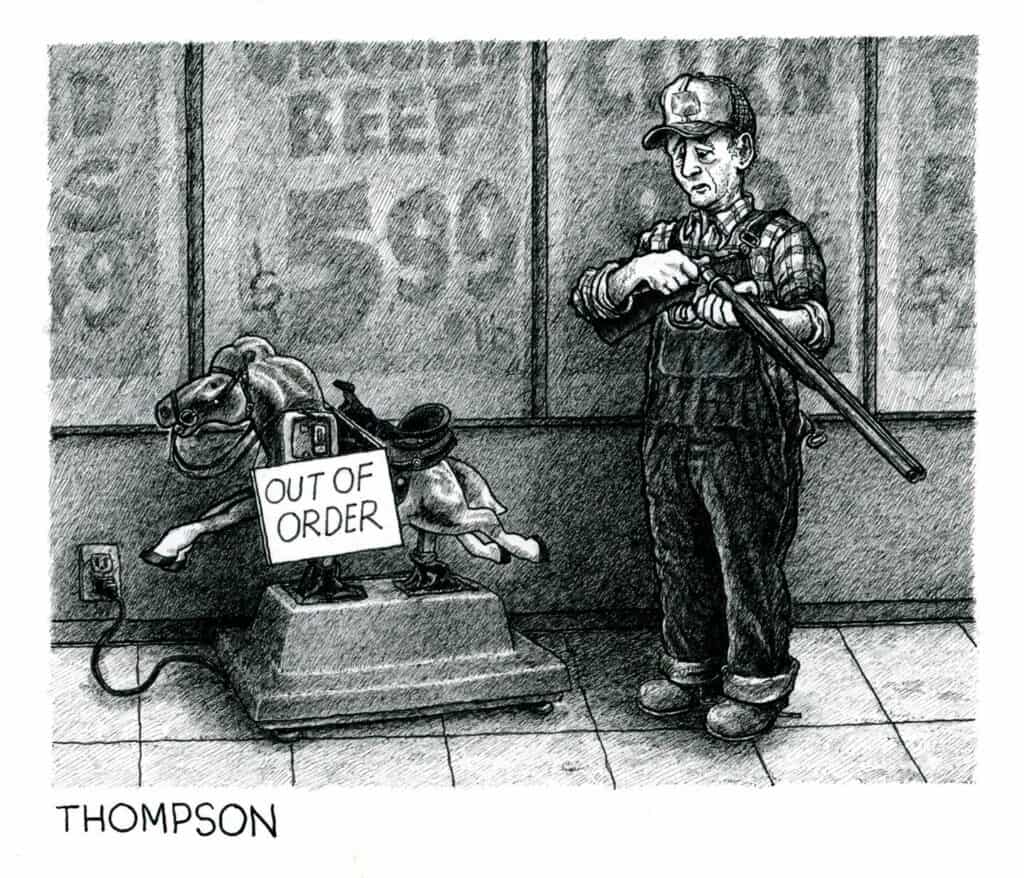 22 Funny Minimalist Comics From New Yorker Cartoonist Jake Thompson