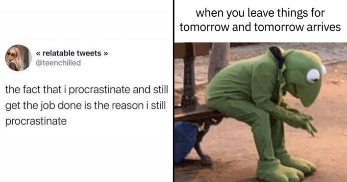 35+ Hilarious Procrastination Memes To Keep You Productively ...