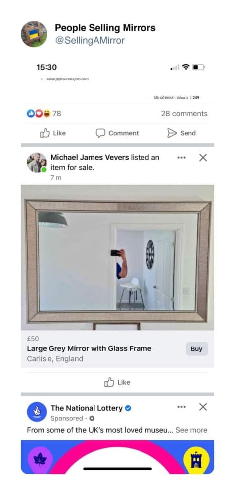 35+ Ridiculously Funny Mirror Selling Attempts By Sellers