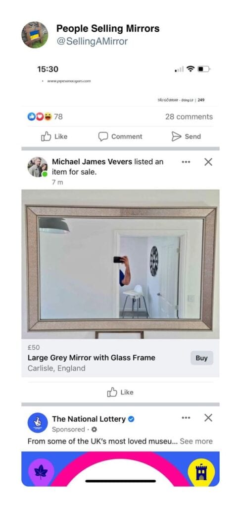 35+ Ridiculously Funny Mirror Selling Attempts By Sellers