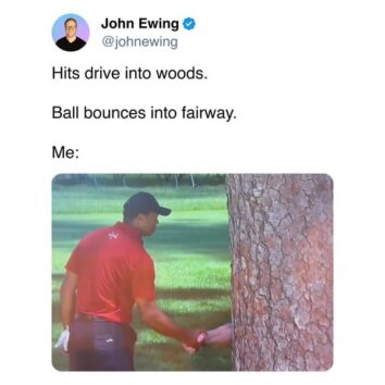 25 Times Tiger Woods' Handshake With A Tree Became A Hilarious Meme